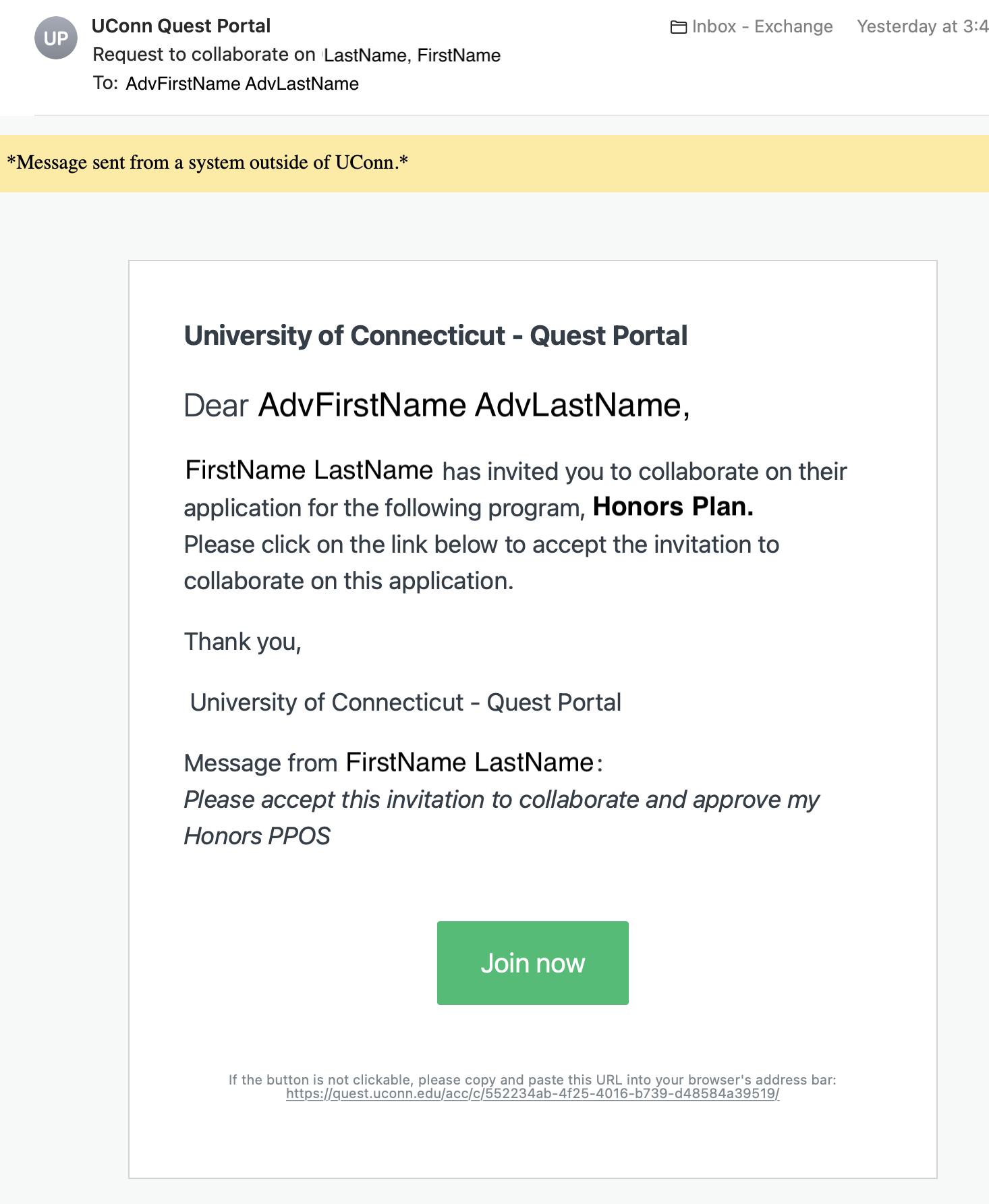 Preliminary Plan of Study: Advisor Instructions | UConn Honors Program